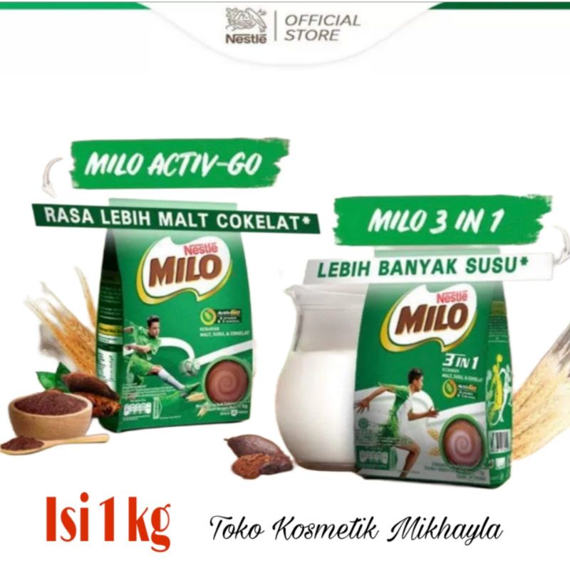 Jual Milo Susu Bubuk Activ-Go/Milo 3in1 1kg |Susu Milo TERMURAH ...