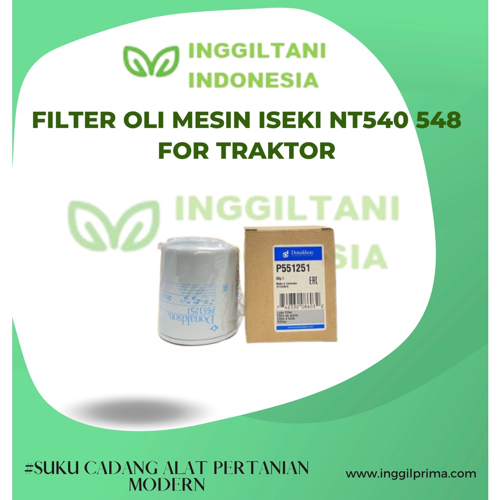 Jual FILTER OLI MESIN TRAKTOR ISEKI NT 540 F & NT 548 F for COMBINE ...