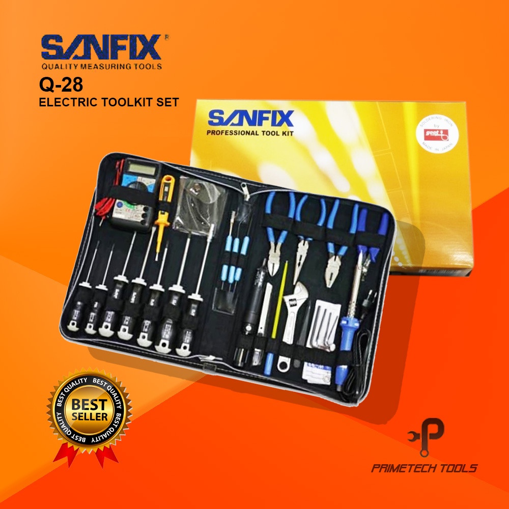 Jual SANFIX Q-28 TOOLKIT SET ELECTRIC MADE IN TAIWAN ORIGINAL | Shopee Indonesia
