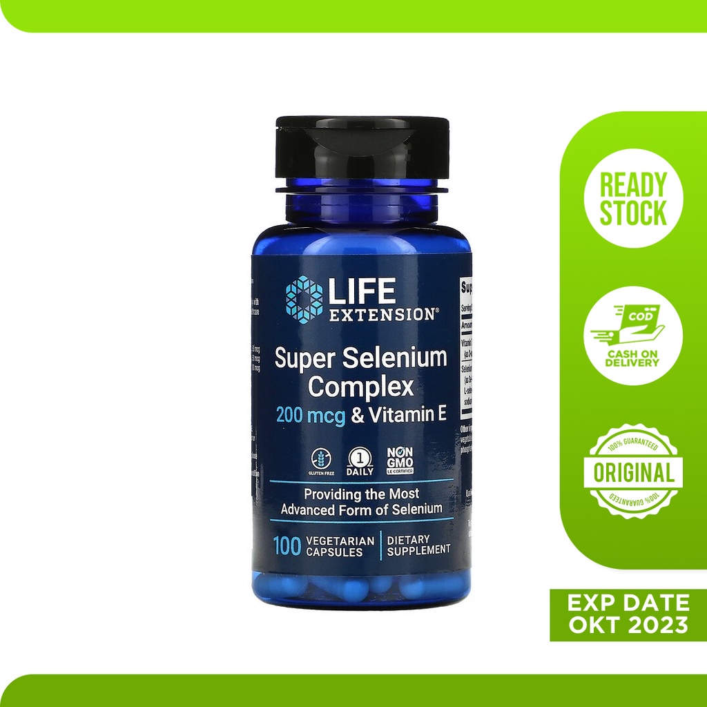 Jual Suplemen Vitamin Life Extension Super Selenium Complex & Vitamin E ...
