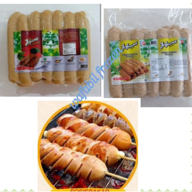 Jual sosis bakar jumbo merk jofrans isi 14 rasa ayam dan sapi | Shopee ...