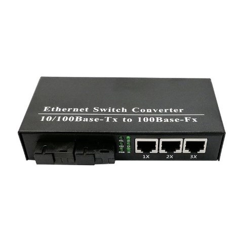 Jual Media Converter 2 FO 3 LAN 10/100 / 2FO 3LAN/ 2SC 3LAN | Shopee ...