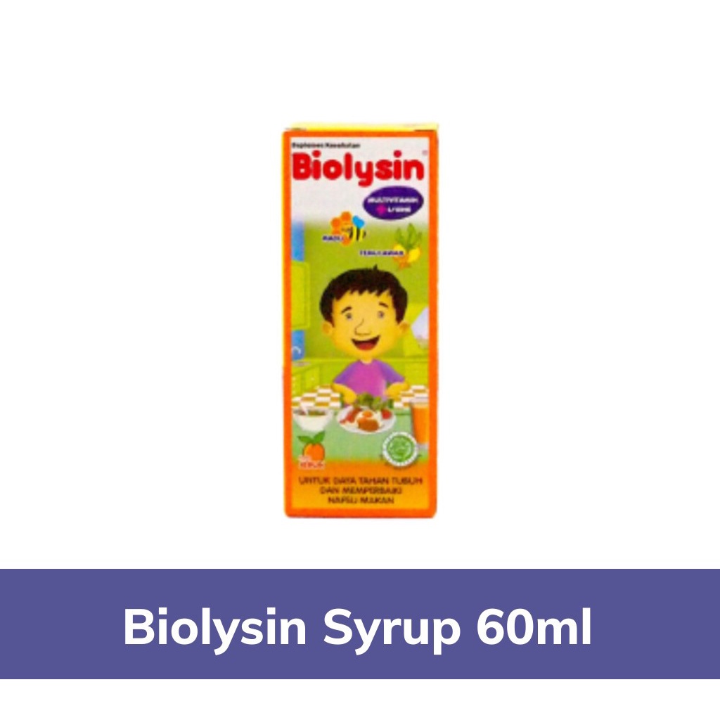 Jual BIOLYSIN Sirup Botol Isi 60 ML | Shopee Indonesia