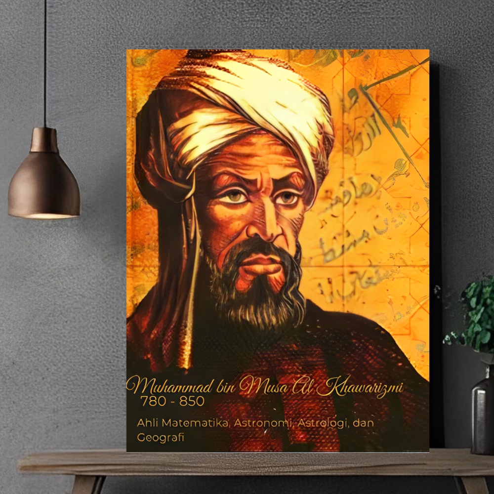 Jual POSTER ILMUWAN TERKENAL DUNIA AL KWARIZMI/ HIASAN DINDING SAINTIST ...