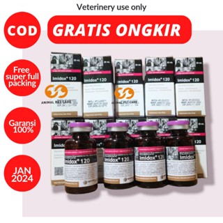 Jual IMIDOX 120 Obat hewan ANTIPROTOZOAL Hematicide Agent 20ml Anti ...