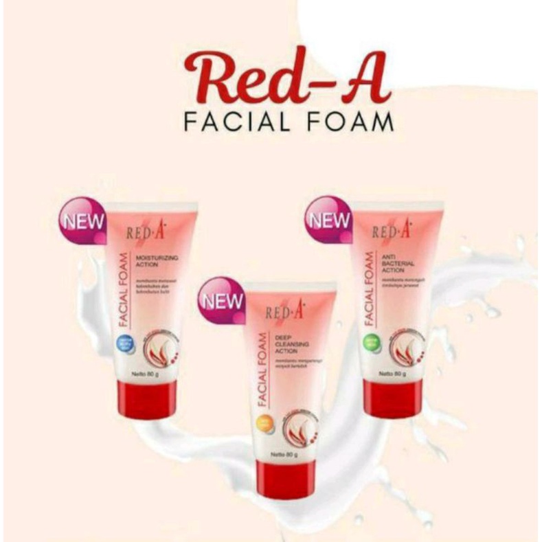 Jual Red A Facial Foam 80g ( Normal, Oily dan Acne ) | Shopee Indonesia