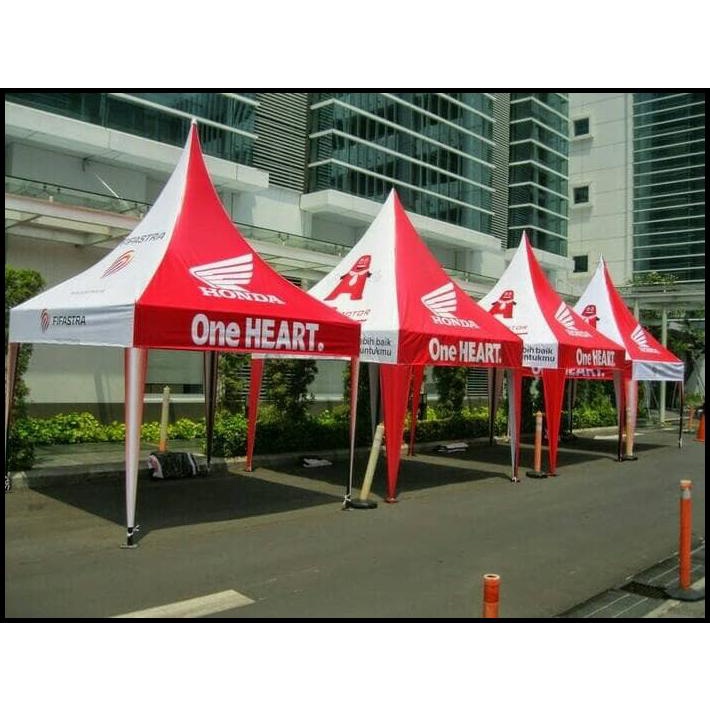 Jual Tenda Kerucut Sarnafil Ukuran 3X3 Custom Branding Printing Digital ...