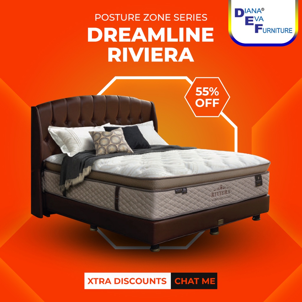 Jual Dreamline Riviera Full Set Kasur Springbed | Shopee Indonesia