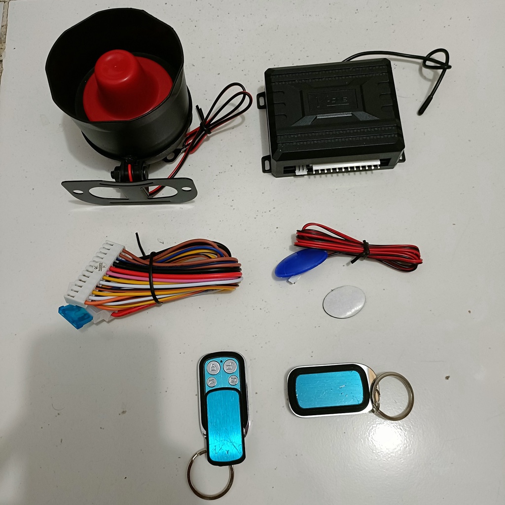 Jual Car Alarm System Security Remote Control Sleding Key Button Entry ...