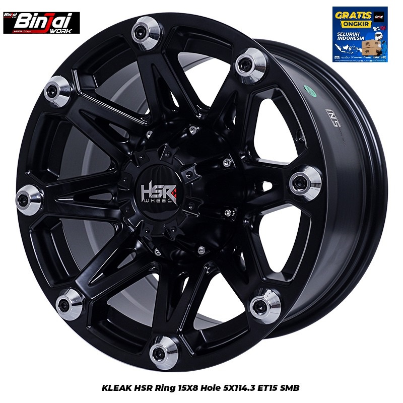 Jual PAKETAN VELG MOBIL SEMI OFFROAD HSR KLEAK DAN BAN ACCELERA RING 15 UNTUK MOBIL RUSH TERRIOS ...