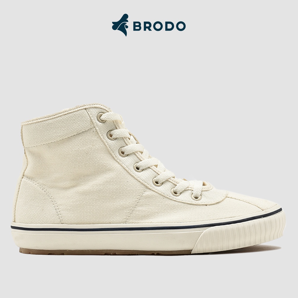 Jual BRODO - Sneakers Velo Hi Natural OW | Shopee Indonesia
