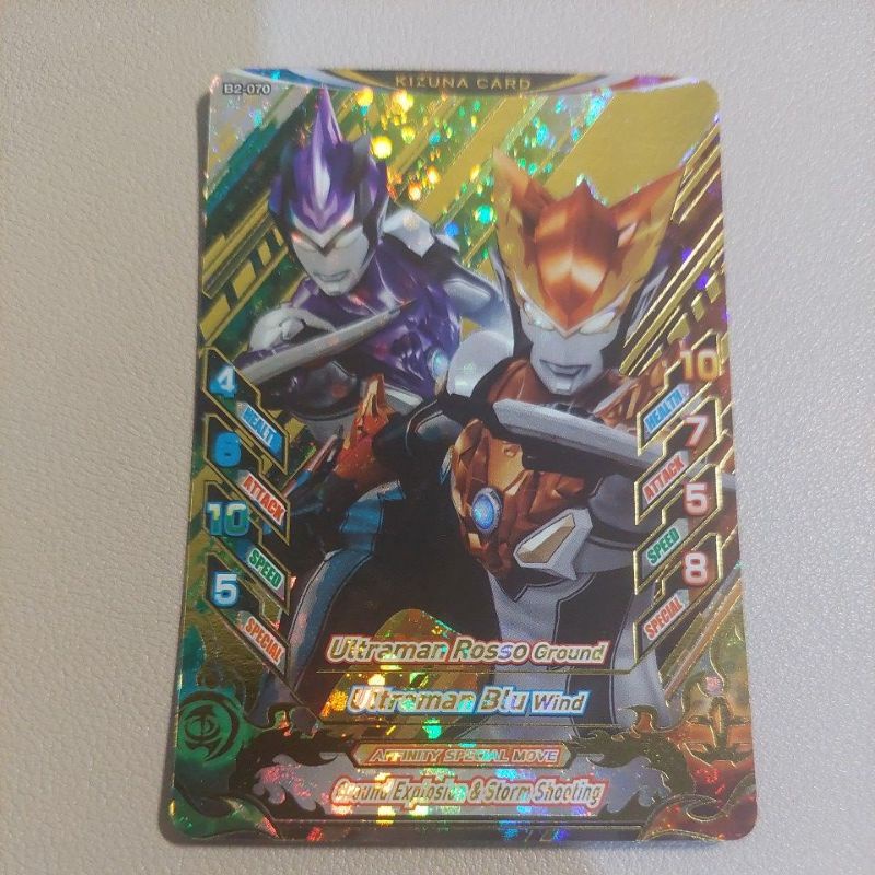 Jual Ultraman Card R/B Versi 2 Kizuna B2-070 Ultraman Rosso Ground & Ultraman Blu Wind | Shopee ...