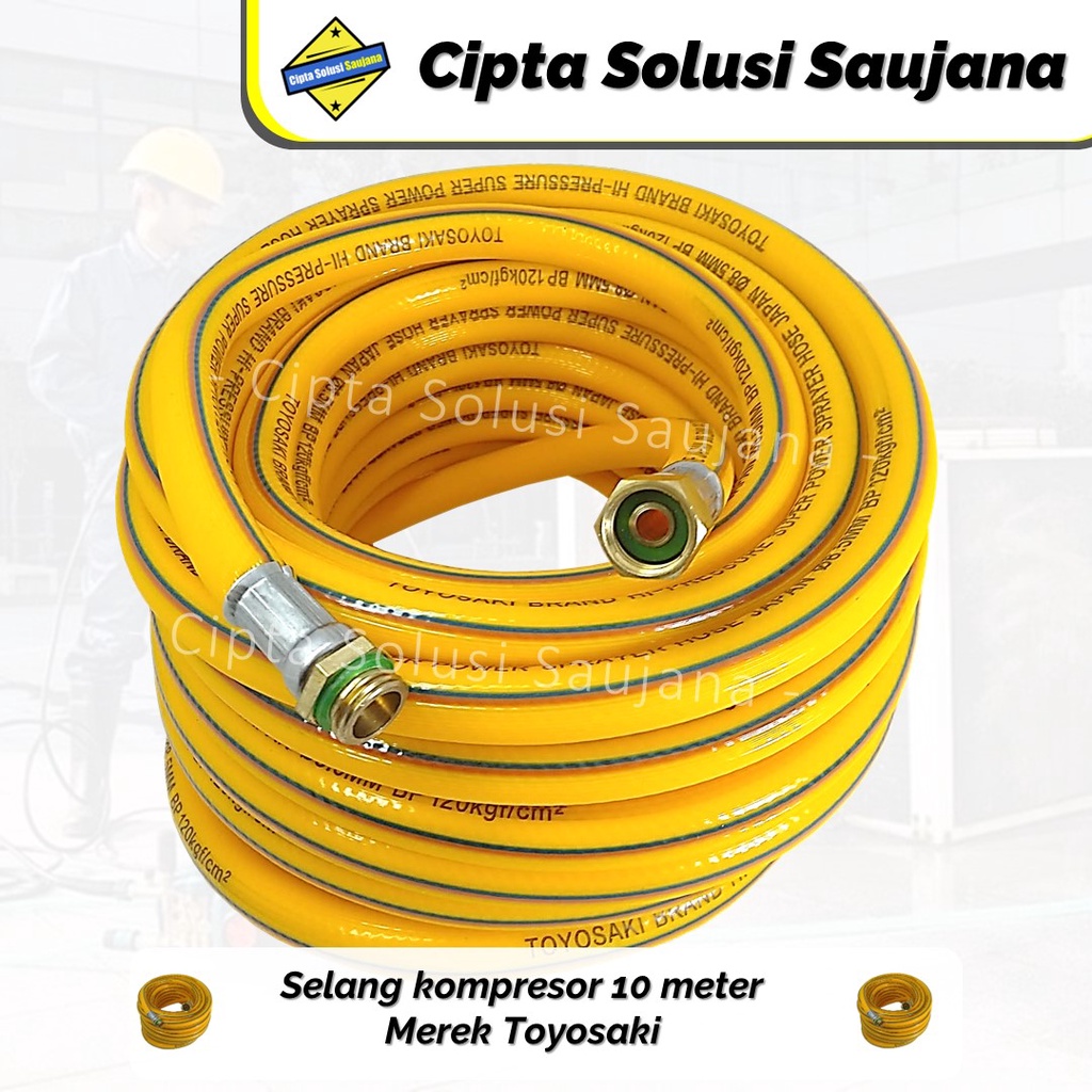 Jual SELANG ANGIN KOMPRESOR TEKANAN TINGGI 10 M TOYOSAKI HIGH PRESSURE ...