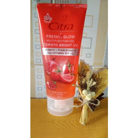 Jual Citra Fresh Glow Multi Function Gel Tomato Bright UV 180ml ...