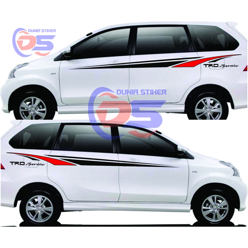 Jual Cutting Stiker Mobil Avanza Stiker Striping List TRD Sportivo ...