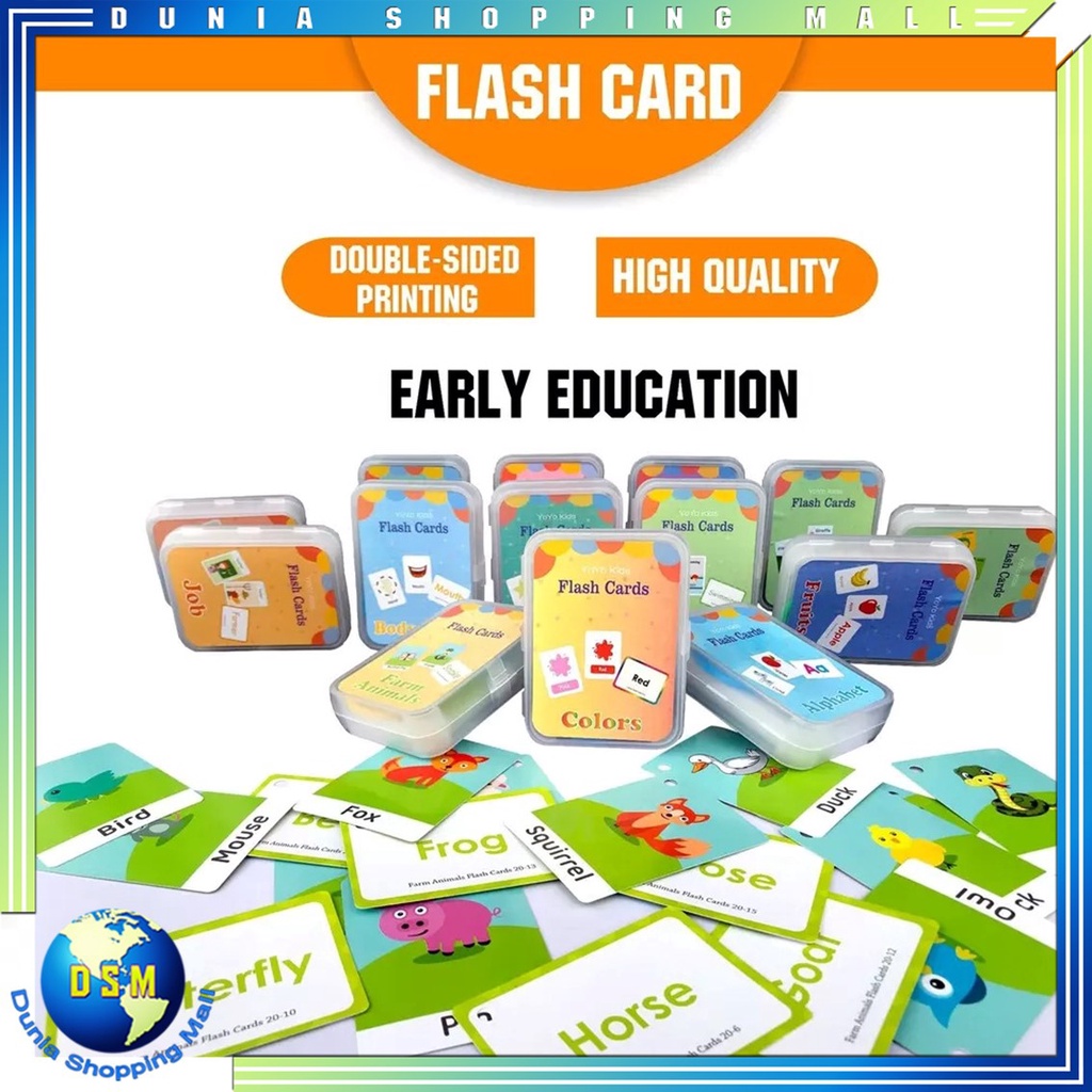 Jual DSM FLASHCARD/ FLASH CARD KARTU BELAJAR ANAK KARAKTER MAINAN ...