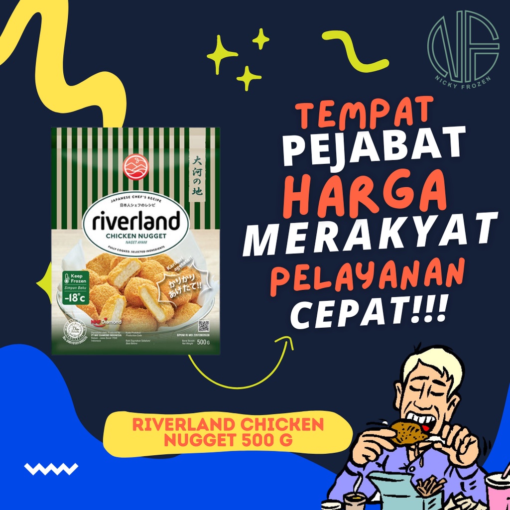 Jual RIVERLAND CHICKEN NUGGET 500 G | Shopee Indonesia