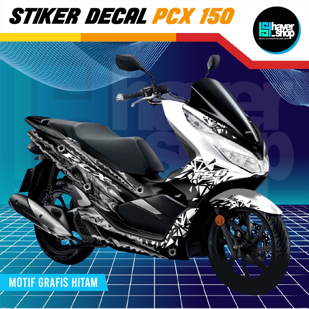 Jual Stiker Untuk Motor Sticker Tempel Decal Honda PCX 150 Motif Grapis ...