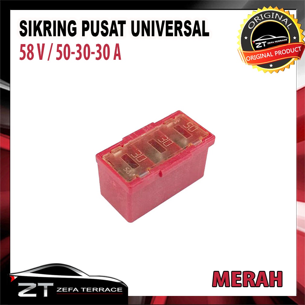 Jual Central Fuse Sikring Pusat Kotak Sekring Pusat Mobil 58V 50A-30A ...
