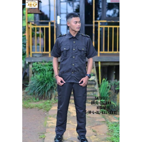 Jual Seragam safari Baju Safari Setelan Safari Security Safari Satpam ...
