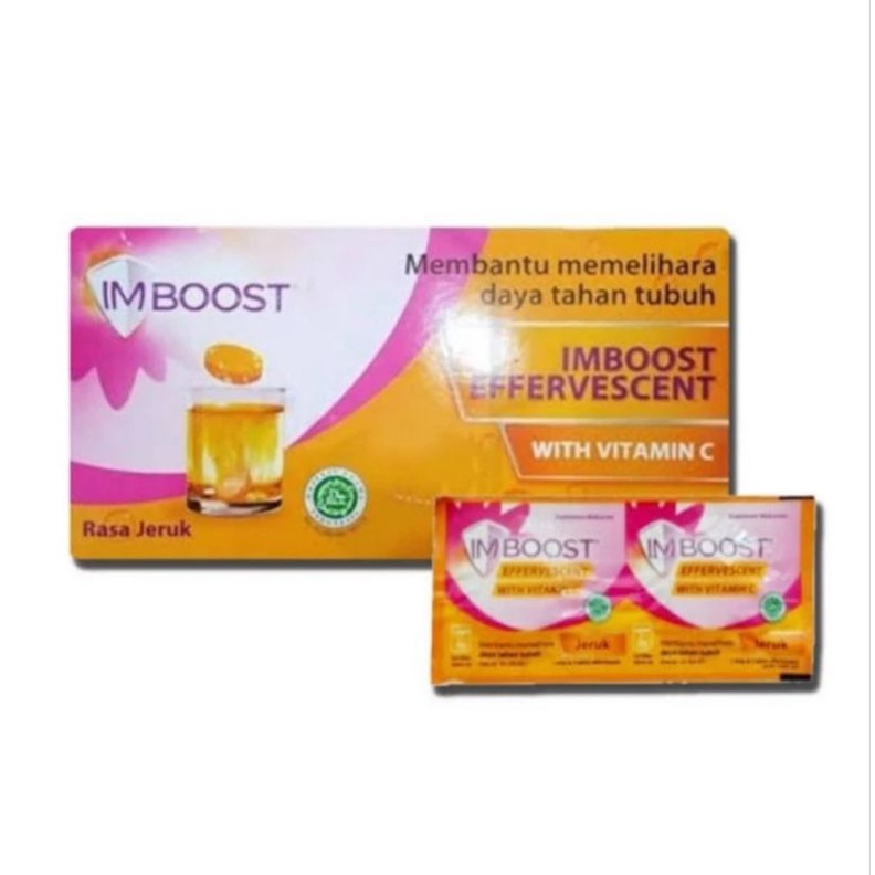 Jual IMBOOST Effervescent With Vitamin C 10 Strip X 2 Tablet ...
