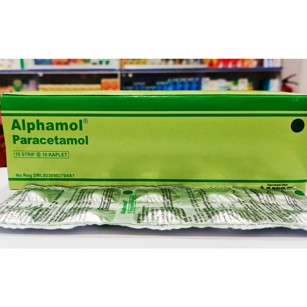 Jual Alphamol - Paracetamol 600mg 1 Strip isi 15 kaplet untuk Demam dan ...