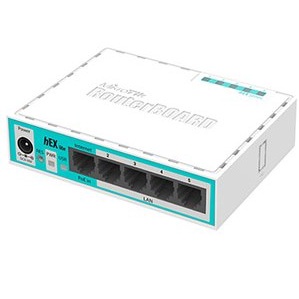 Jual MIKROTIK ROUTER INDOOR RB750R2 HEX LITE RB750 R2 - BIRU PUTIH ...