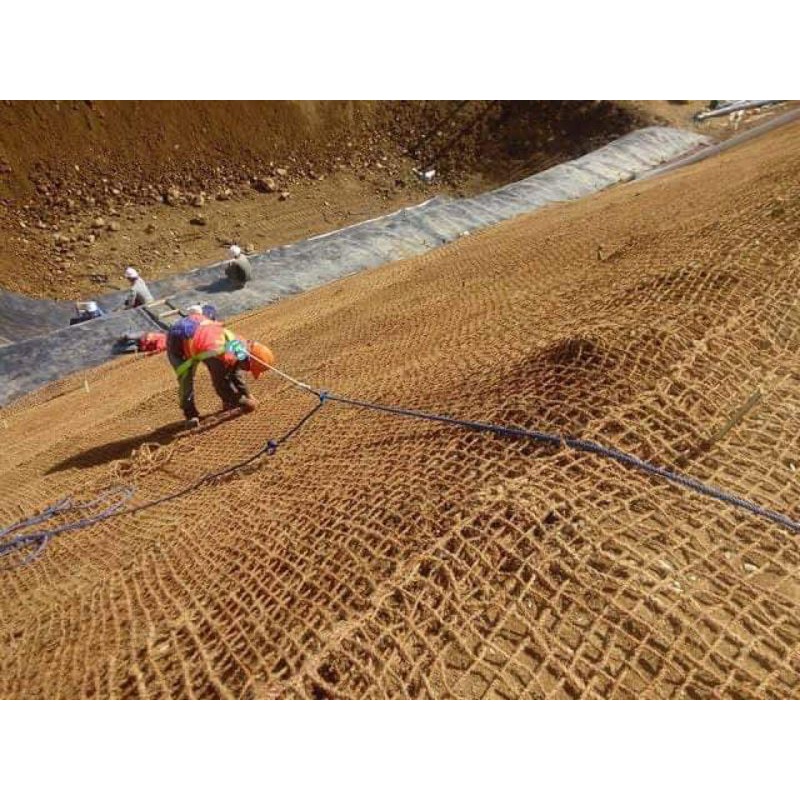 Jual 1 x 10 meter cocomesh hydroseeding jaring sabut kelapa coconet ...