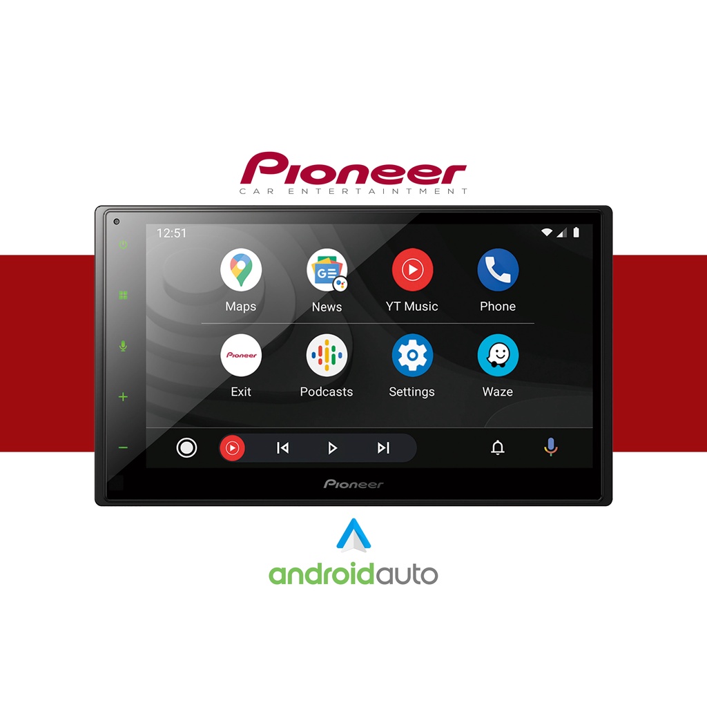 Jual Pioneer DMH-A4450BT Double Din 6.8 inch Apple Carplay Android Auto BT | Shopee Indonesia
