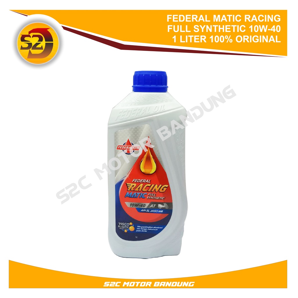 Jual OLI FEDERAL MATIC RACING FULL SYNTHETIC 1 LITER 10W-40 100% ...