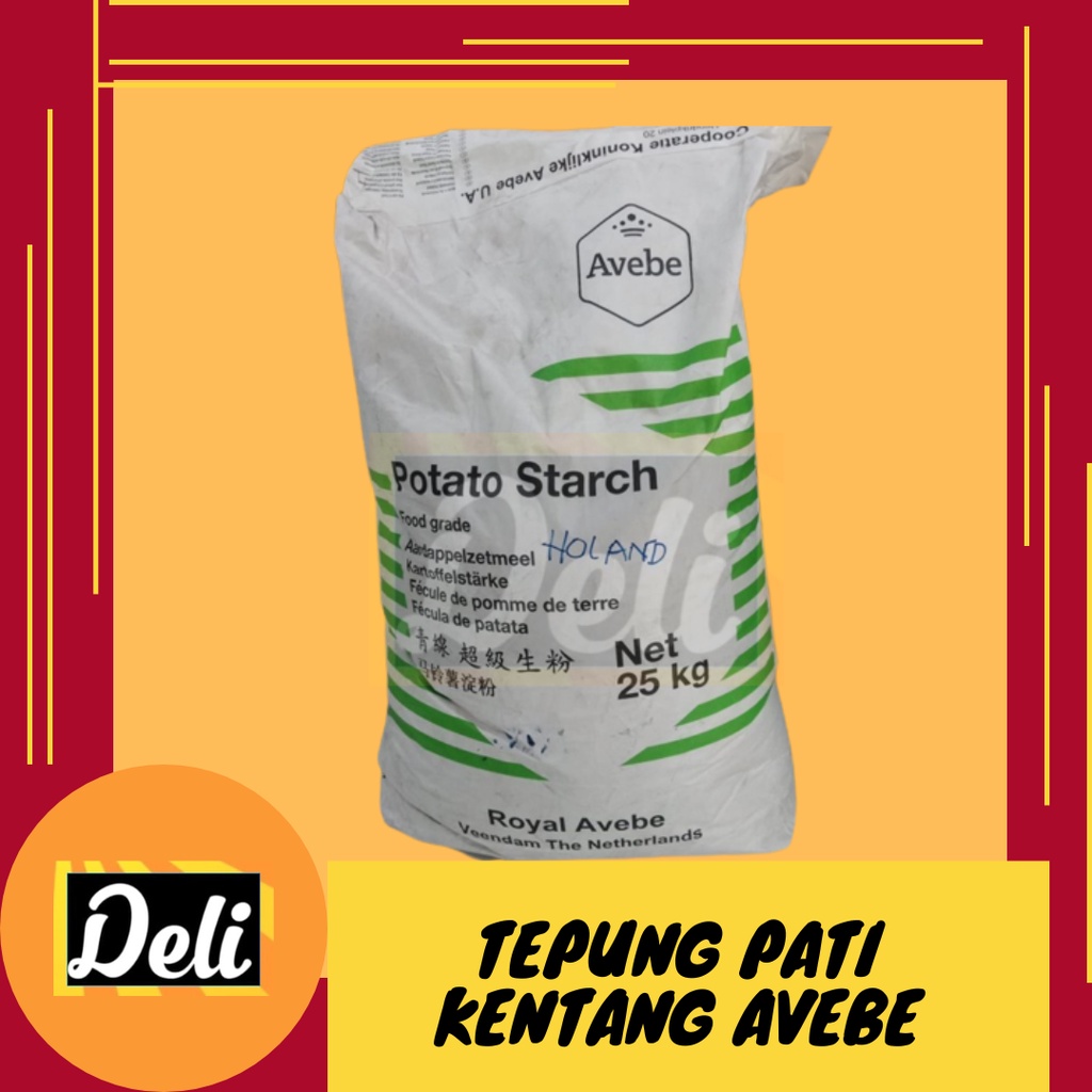 Jual Avebe Holand Potato Starch Tepung Pati Kentang Putih Timbangan 1kg ...