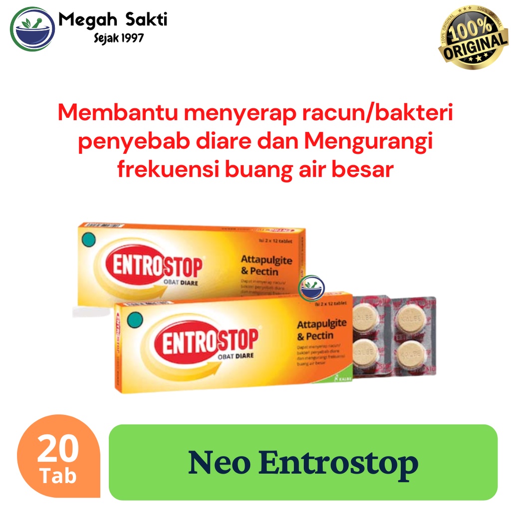 Jual Megah Sakti - Neo Entrostop Kotak 2 strip x 10 tablet - Pereda ...