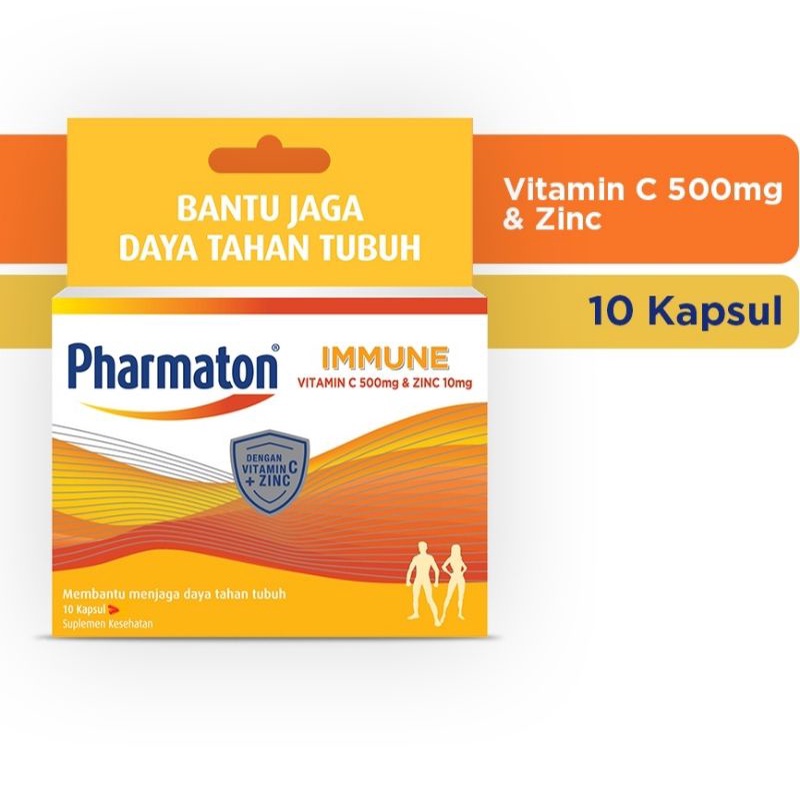 Jual Pharmaton Immune 10kapsul - Vitamin C 500mg & Zinc 10mg | Shopee ...