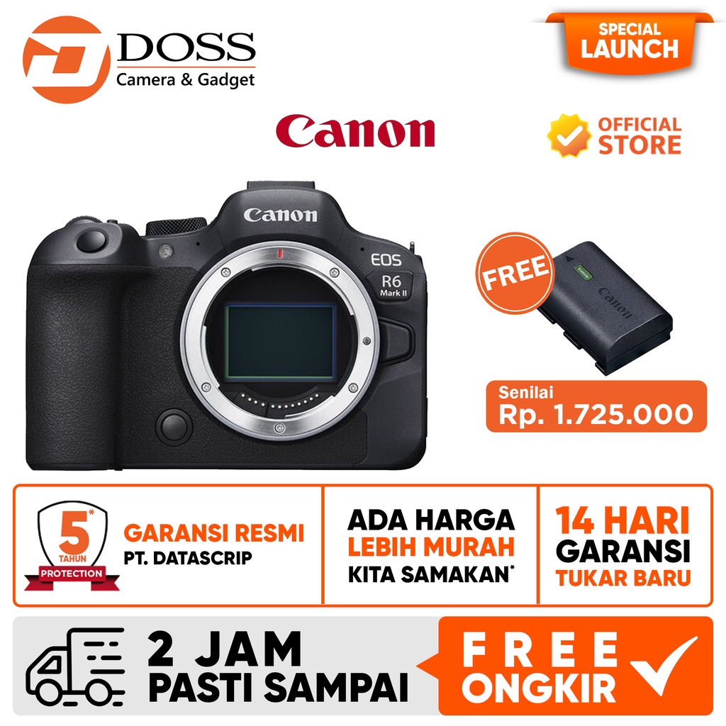 Jual Canon EOS R6II Canon EOS R6 Mark II Body Mirrorless Camera ...