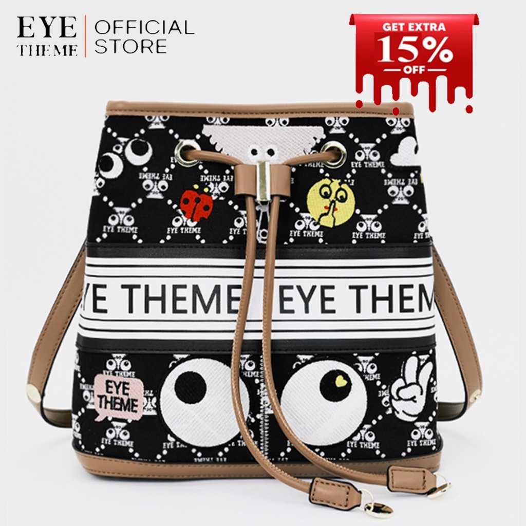Jual EYE THEME ~ Tas Wanita Reneema Eye Theme Printed Bucket Bag 9454 ...
