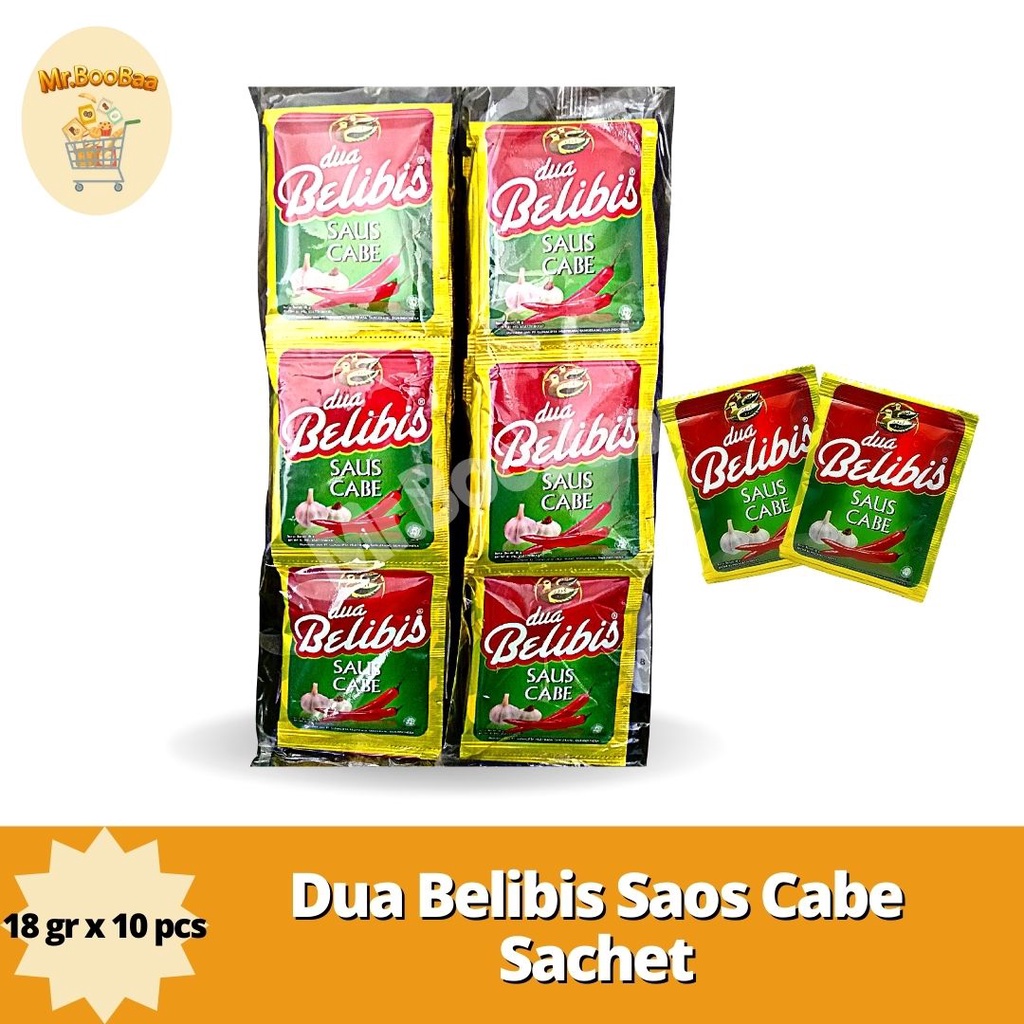 Jual Saos Cabe Sachet 1 Pack (18 gr isi 10 pcs) - Dua Belibis Saus ...