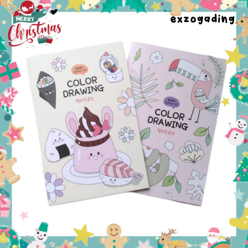 Jual Buku Mewarnai Color Drawing Book A5 untuk Anak dan Dewasa | Shopee ...