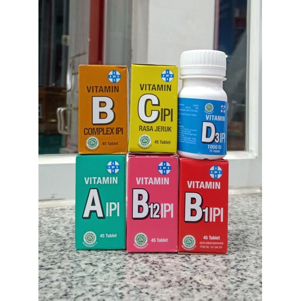 Jual Vitamin IPI ( A , B1, B12, Bkomplek, C , D) | Shopee Indonesia