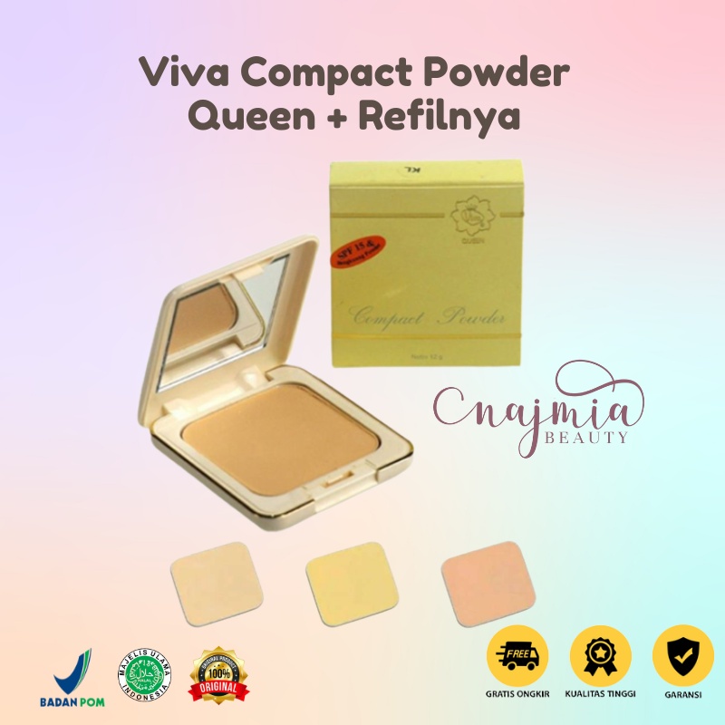 Jual kamia Viva Queen Compact Powder dan Refill Queen Compact Powder ...