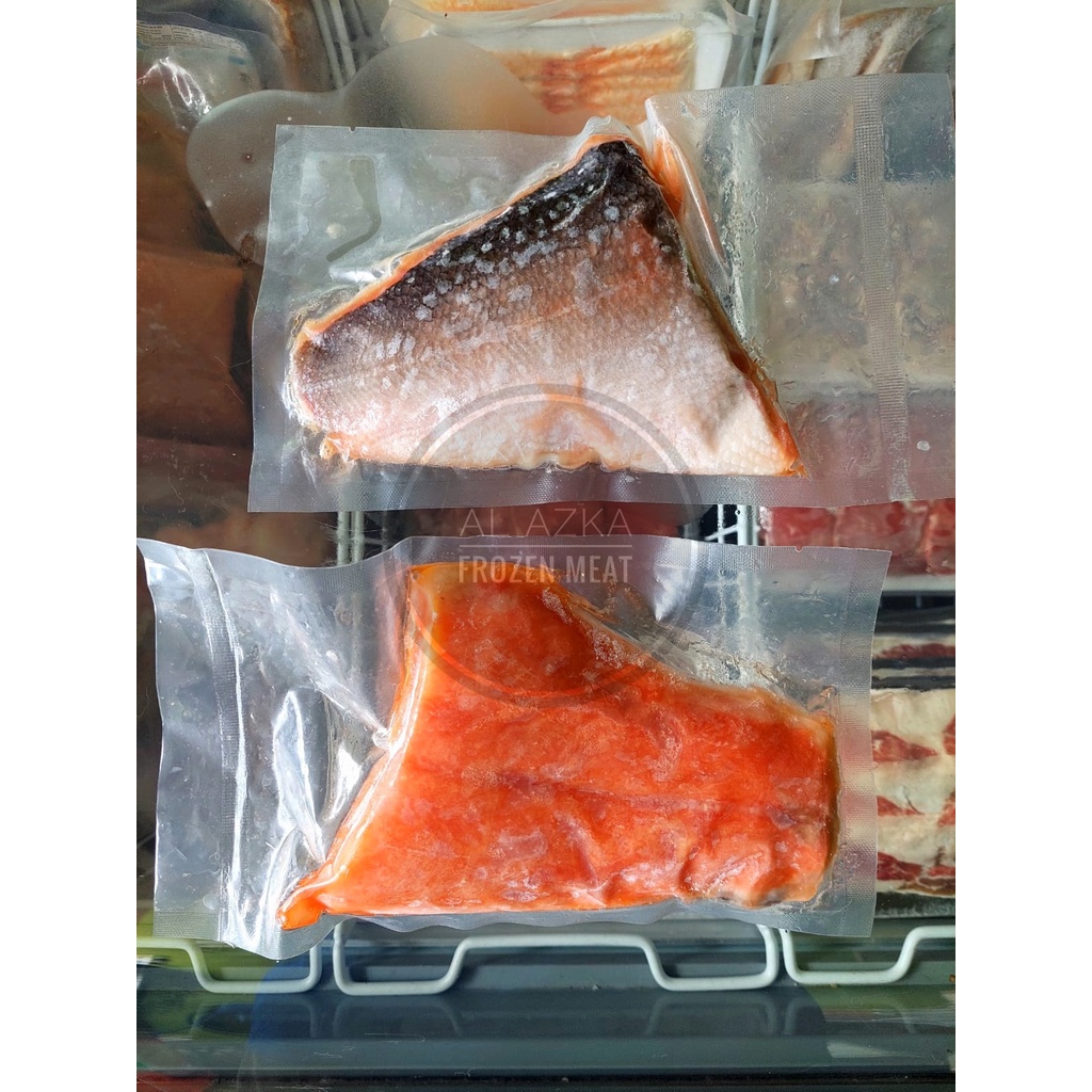 Jual Norwegian Salmon Fillet / Salmon Fillet Bagian Buntut 500 Gram ...