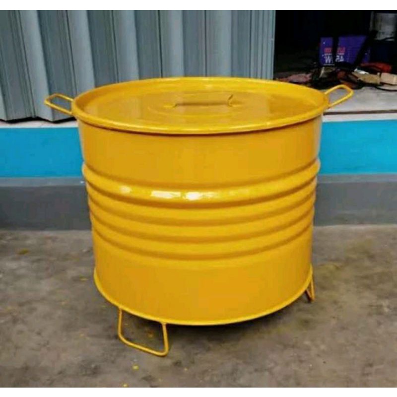 Jual tong Sampah Besi kapasitas 100 liter/drum besi/Tempat Bakar Sampah ...