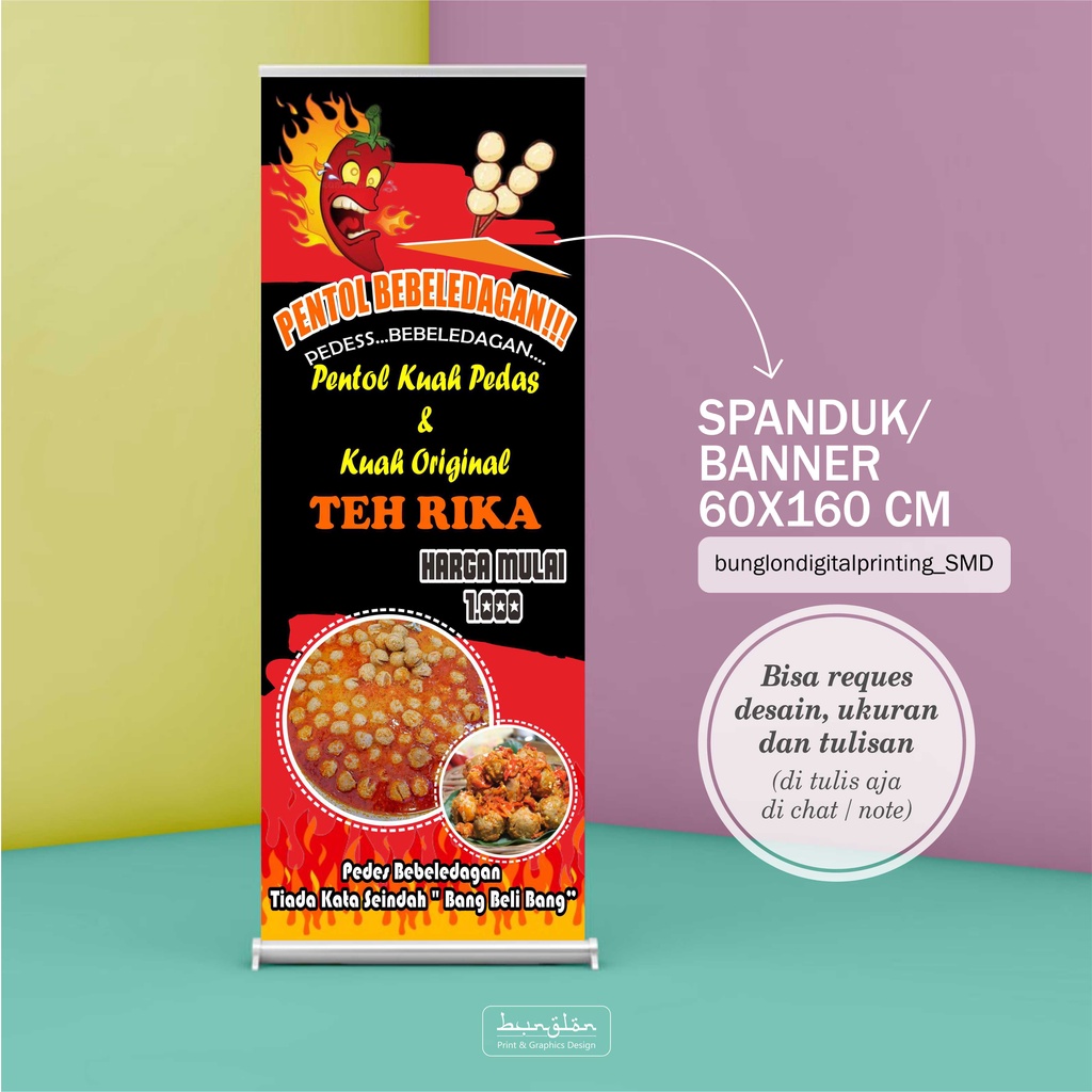 Jual Spanduk, Banner Baso Pentol Free Desain | Shopee Indonesia