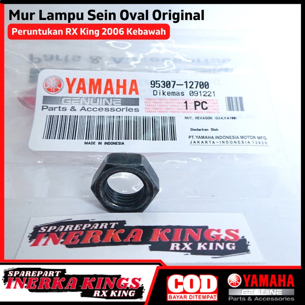 Jual Mur Lampu Sein Sen Oval Rx King 2002-2006 ORIGINAL Yamaha 95307 ...