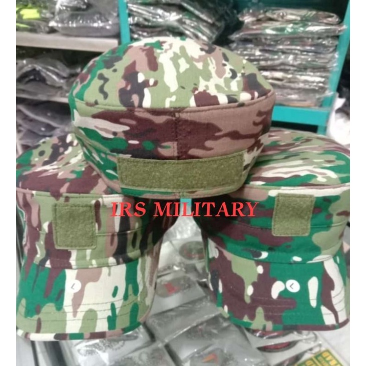 Jual TOPI PET PDL BAHAN VELBED / TOPI PET COMANDO TNI AD / TOPI PET ...