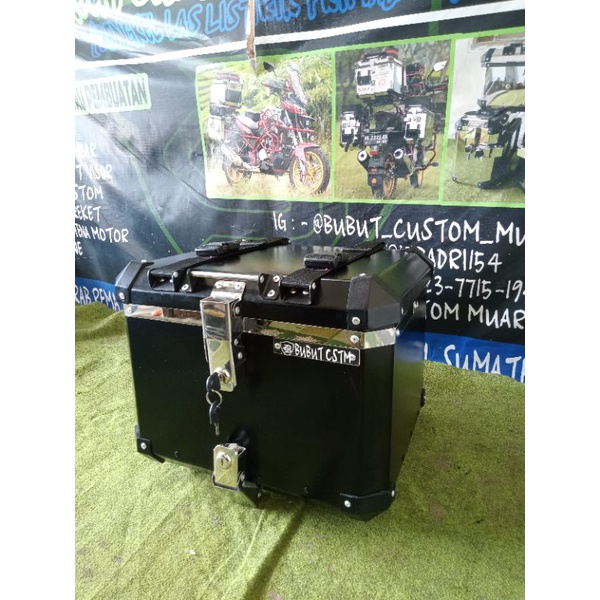 Jual Top box 45L galvanis dan aluminium , box pannier, box motor, Box ...