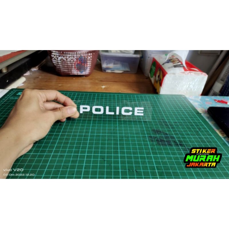 Jual STIKER POLICE STICKER CUTTING TRANSPARAN LOGO DLL | Shopee Indonesia