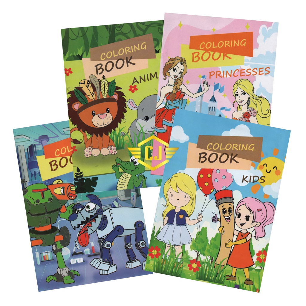 Jual Buku Mewarnai Jumbo / Coloring Book 4 Serie Inter Fancy IF-BJ4S ...