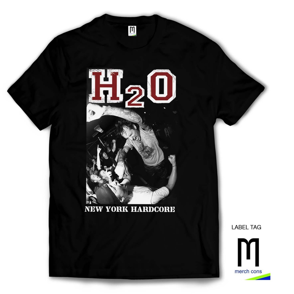 Jual H2O NYHC / Tshirt band punk harcore / tag Merchcons - HITAM ...