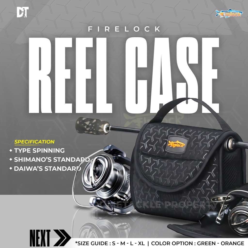 Jual Firelock Reel Case Spinning Sarung Tempat Reel S M L XL | Shopee Indonesia