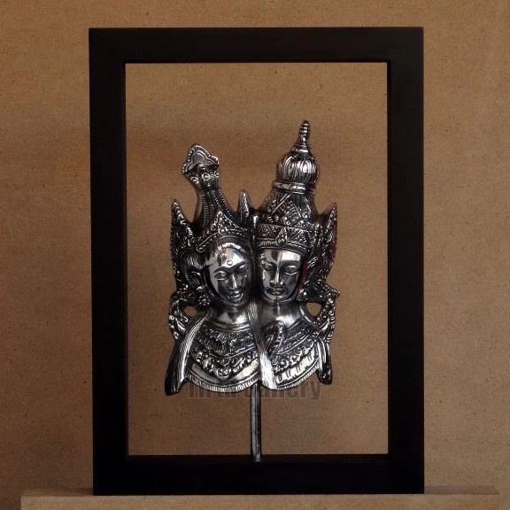 Jual Hiasan Dinding Pajangan Topeng Rama Shinta Frame Topeng Logam ...